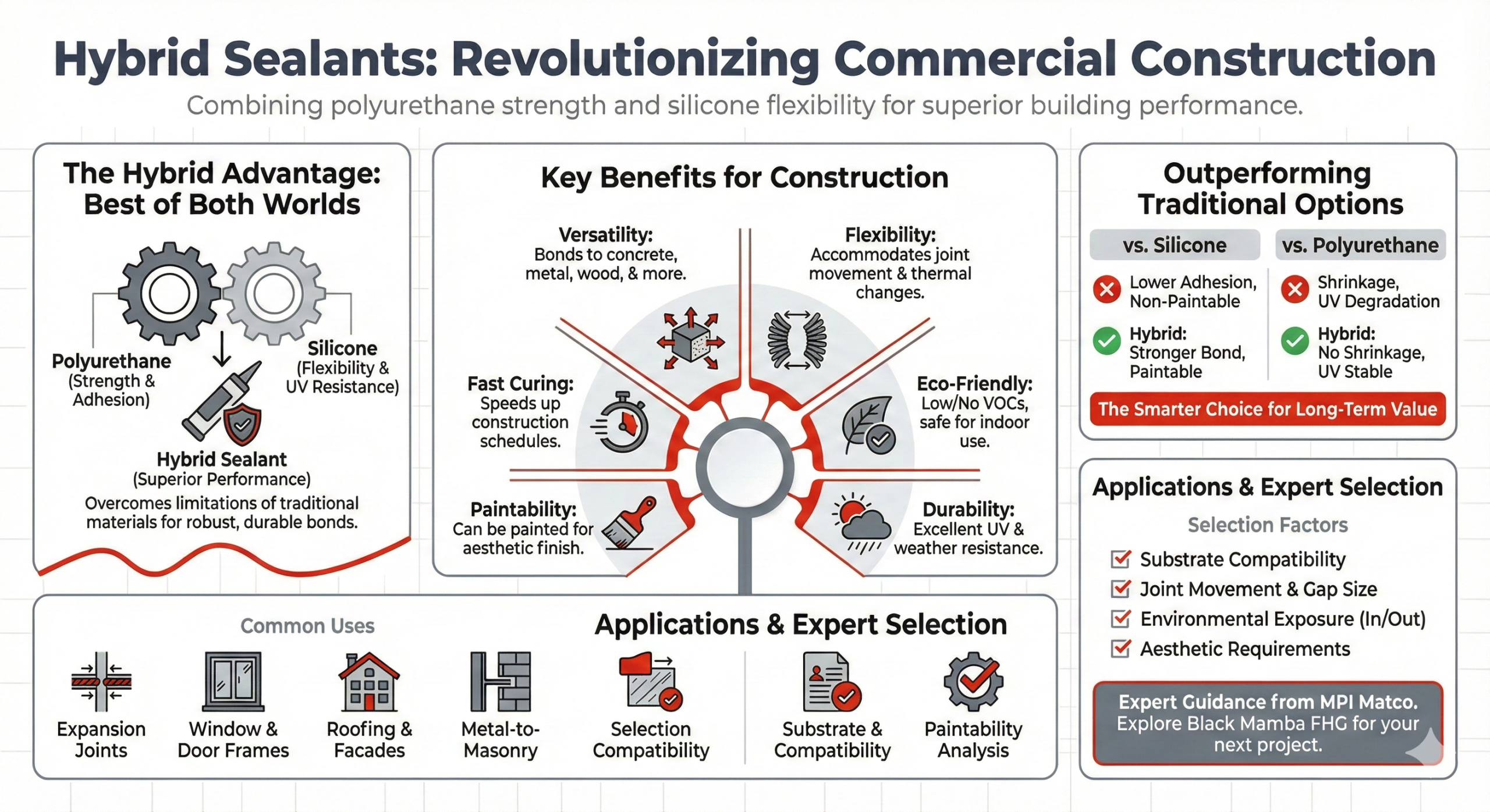 Hybrid Sealants: Revolutionizing Building Construction I MPI Matco